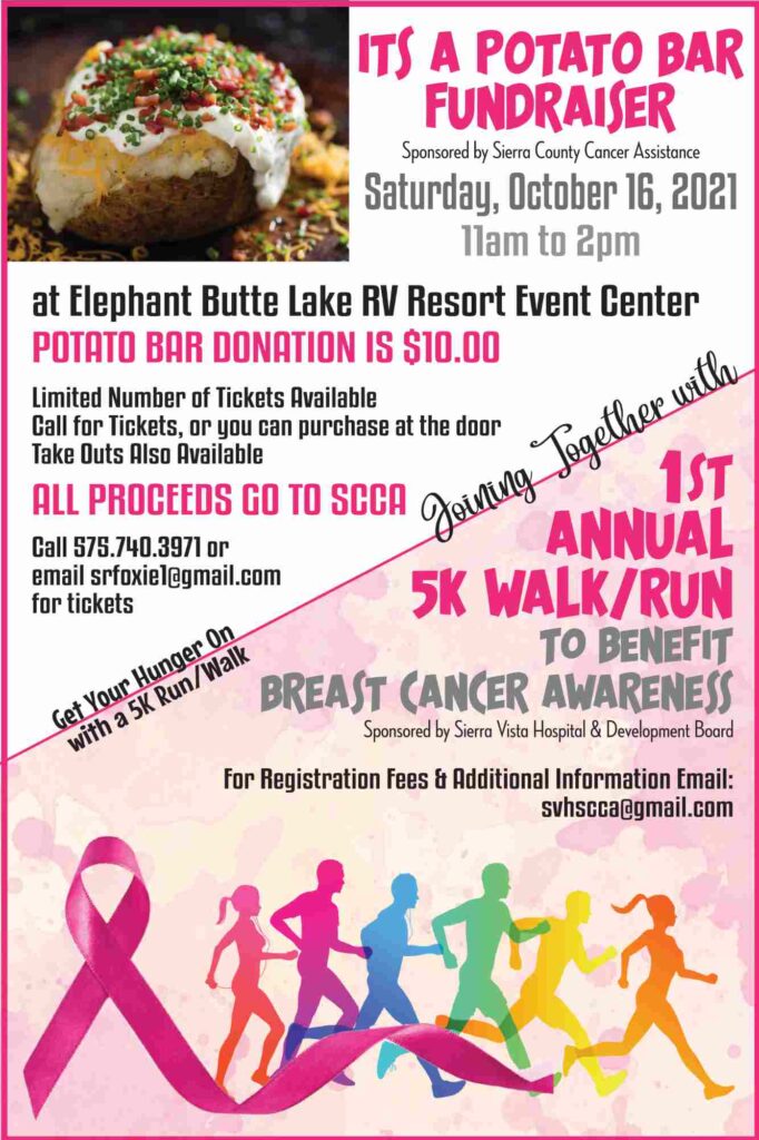 Potato Bar Fundraiser & 5k Run - Sierra County Cancer Assistance